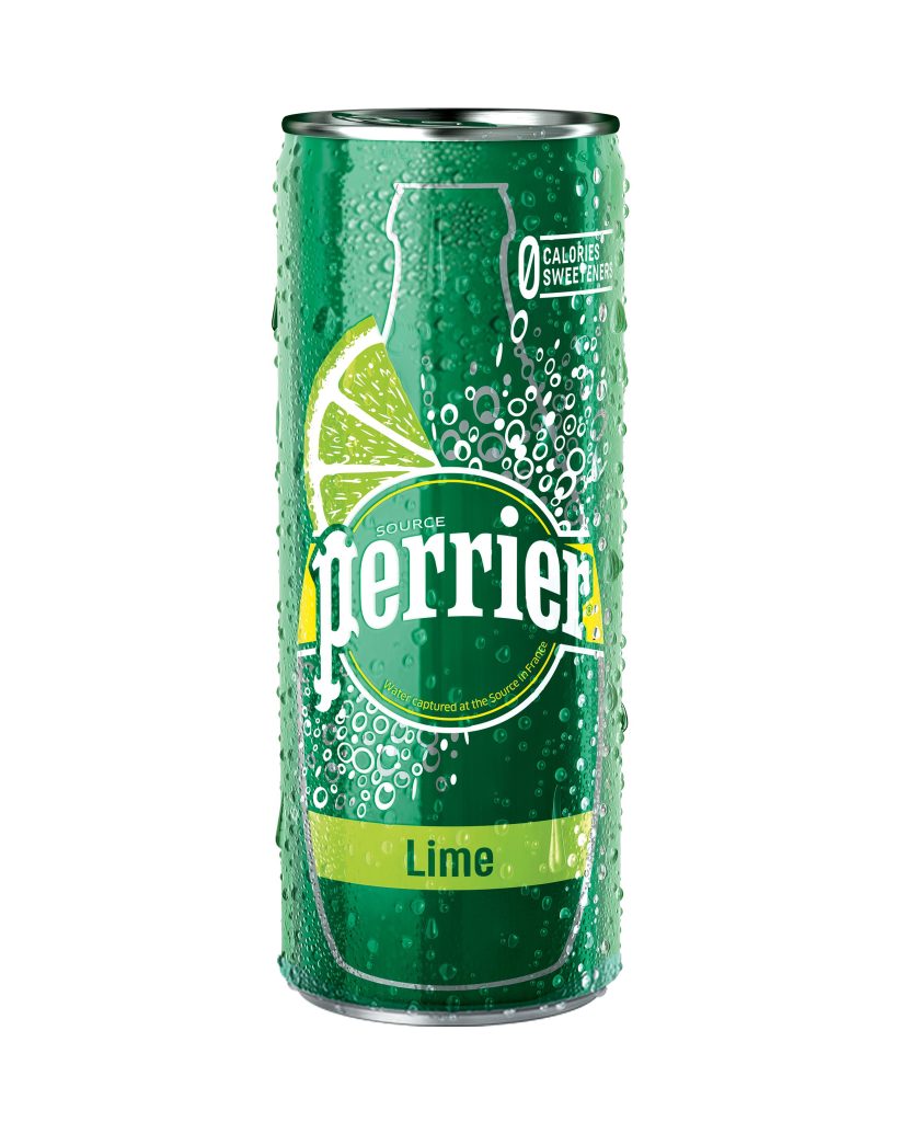 Perrier Lime Can 25cl and Pack Of 10 - Prinos Farm & Deli